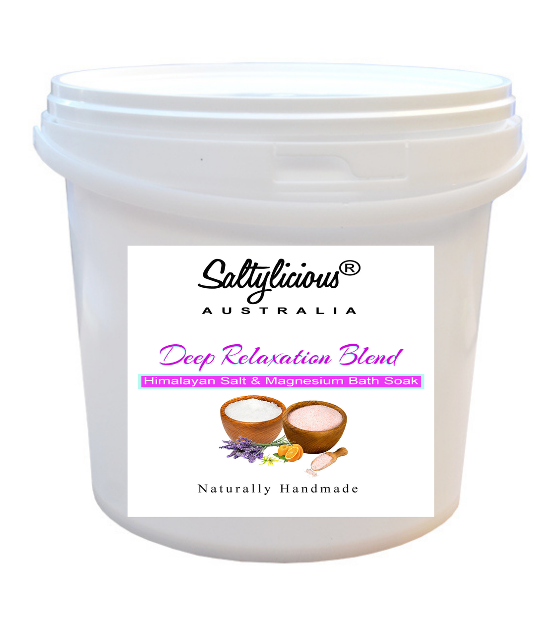 Deep Relaxation Blend Bath Soak 5 KG - Saltylicious® Bath Body and ...