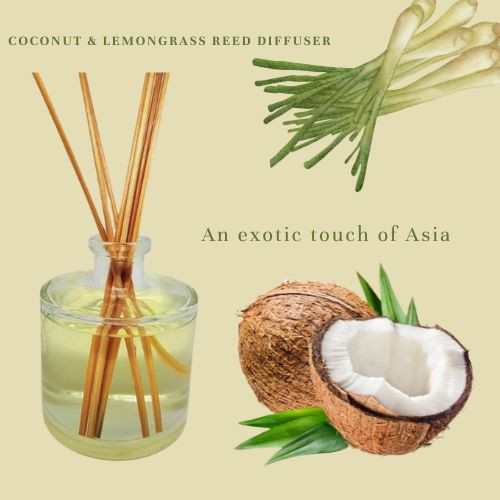 Coconut & Lemongrass Reed Diffusers - Saltylicious® Bath Body and ...