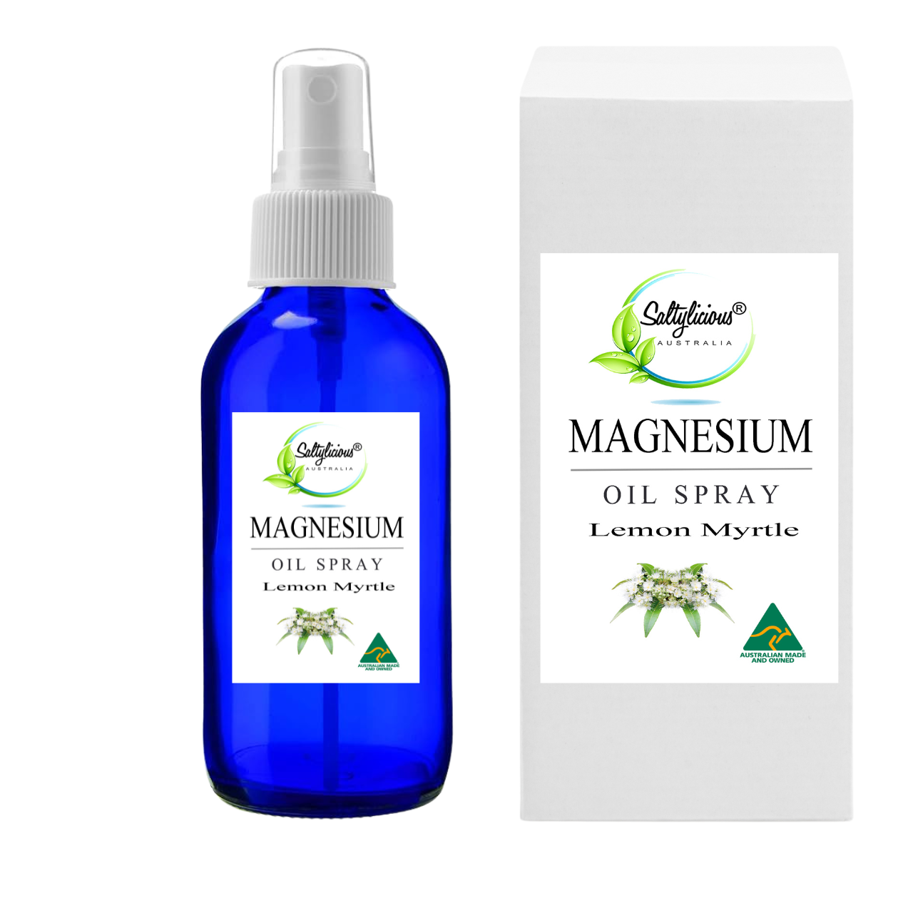 Lemon Myrtle Magnesium Oil Spray 100 ML - Saltylicious® Bath Body and ...