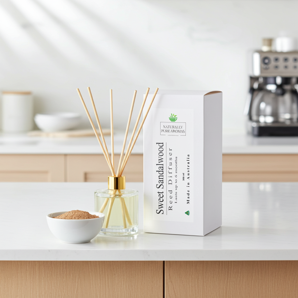 Sandalwood Reed Diffuser 200 ml - Saltylicious® Bath Body and Beauty ...