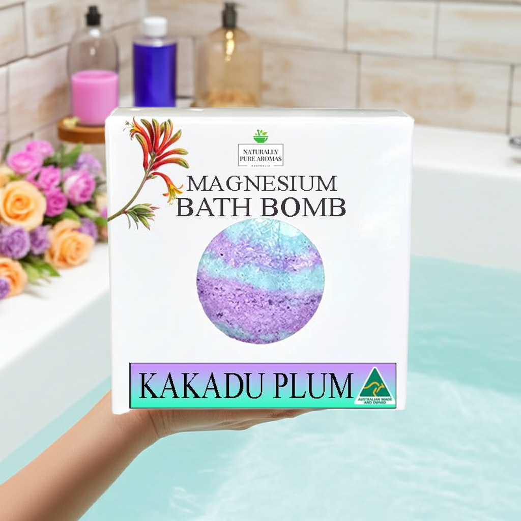 Kakadu Plum Magnesium Bath Bombs Gift Boxed - Saltylicious® Bath Body ...