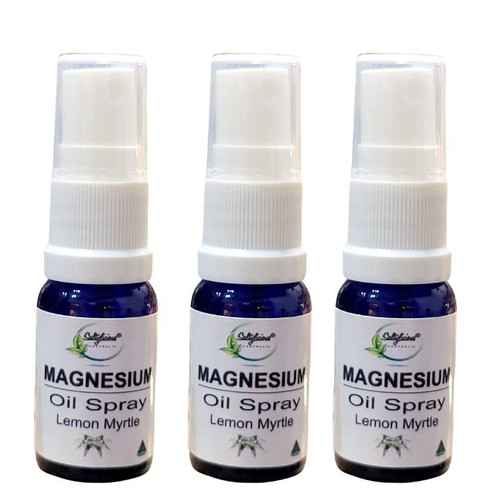 Mini Magnesium Oil Spray Lemon Myrtle Three Pack - Saltylicious® Bath ...