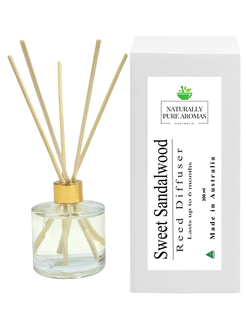 Sandalwood Reed Diffuser 200 ml - Saltylicious® Bath Body and Beauty ...