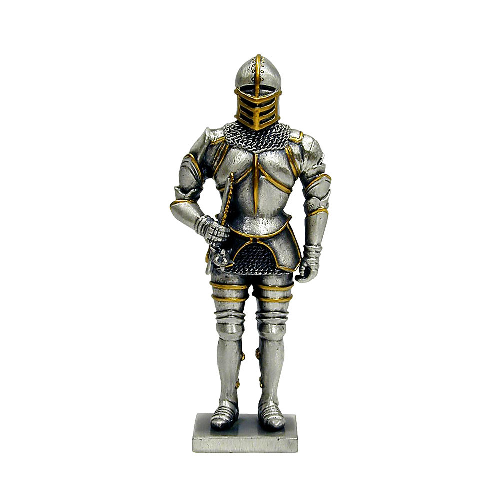Solid Hand Cast Metal Knight - Knight with Flail