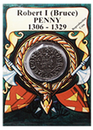 Robert the Bruce Coin - Packaged
