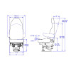Heritage Silver High Back Truck Seat