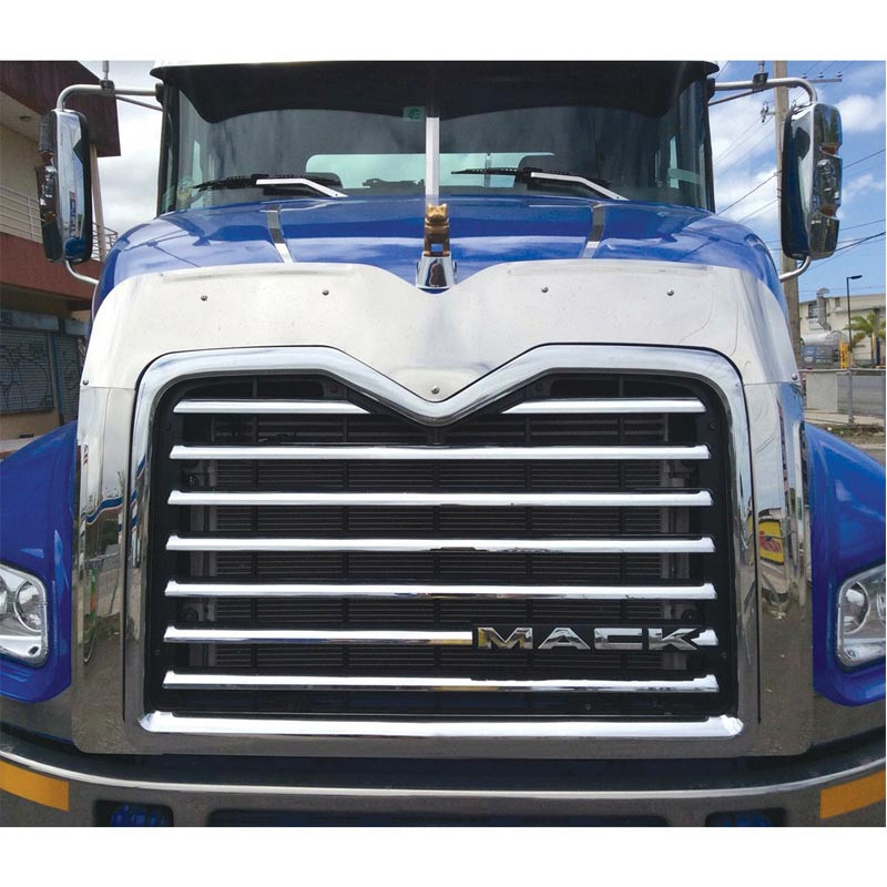 Mack Pinnacle CXU Bumper Set Back Axle By Valley Chrome - Raney's Truck ...