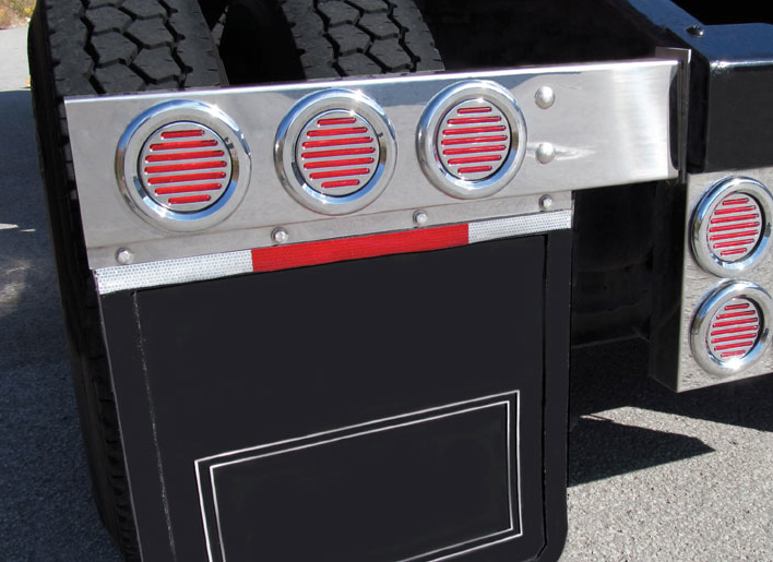 Mud Flap Hangers With LED Lights & Clear Lens - Raney's Truck Parts