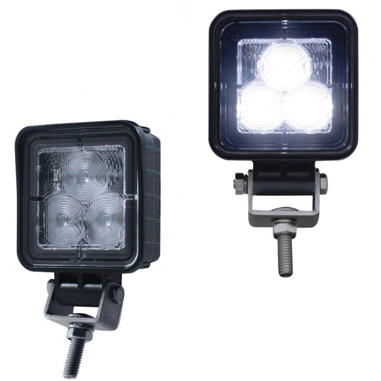 4.5" Square High Powered Flood LED Work Light - Raney's Truck Parts