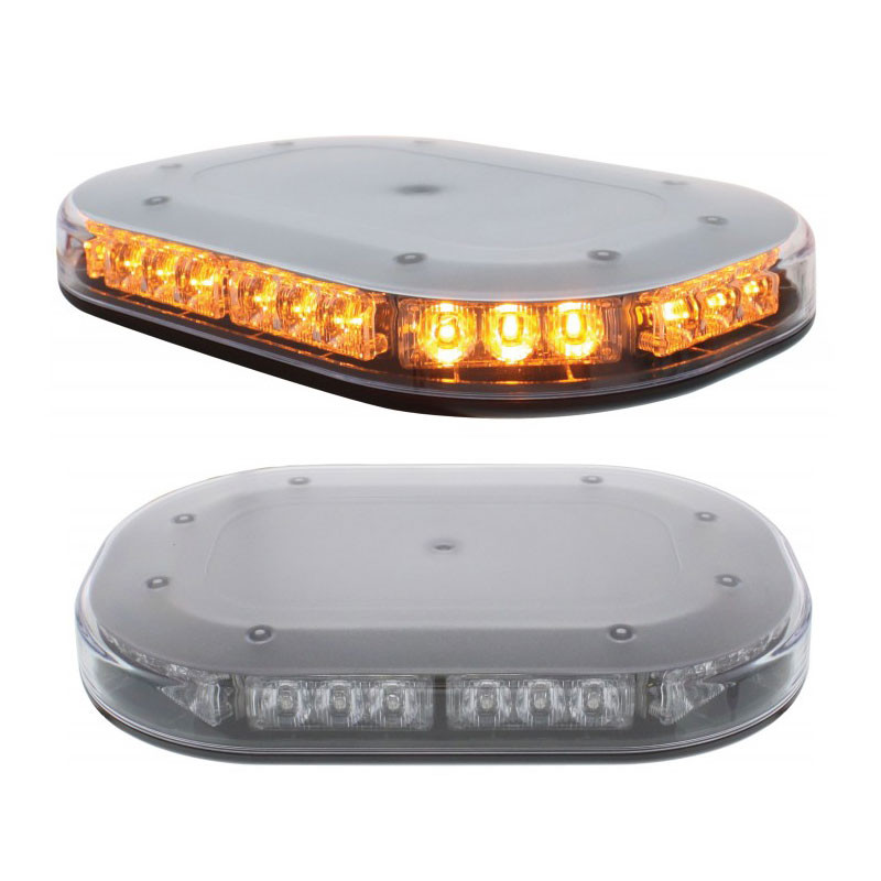 High Power LED Beacon Strobe Light Clear Amber Low Profile - Raney's ...