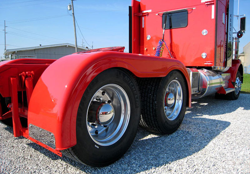 Semi Truck Fiberglass Single Axle Fenders - Set Of 4 - Raney's Truck Parts