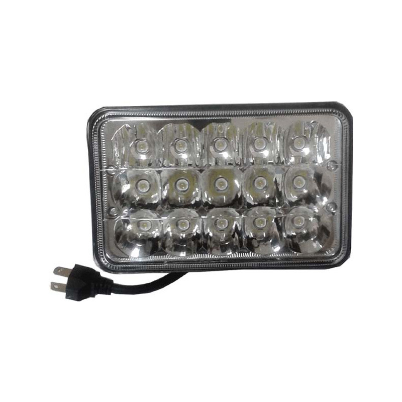 Rectangular Headlights LED 165mm Crystal 4" x 6" - Raney's Truck Parts