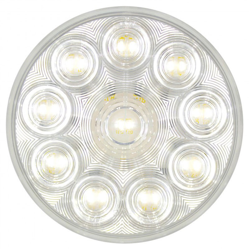 4" Round 16 LED White Reverse Light With Rubber Grommet - Raney's Truck ...