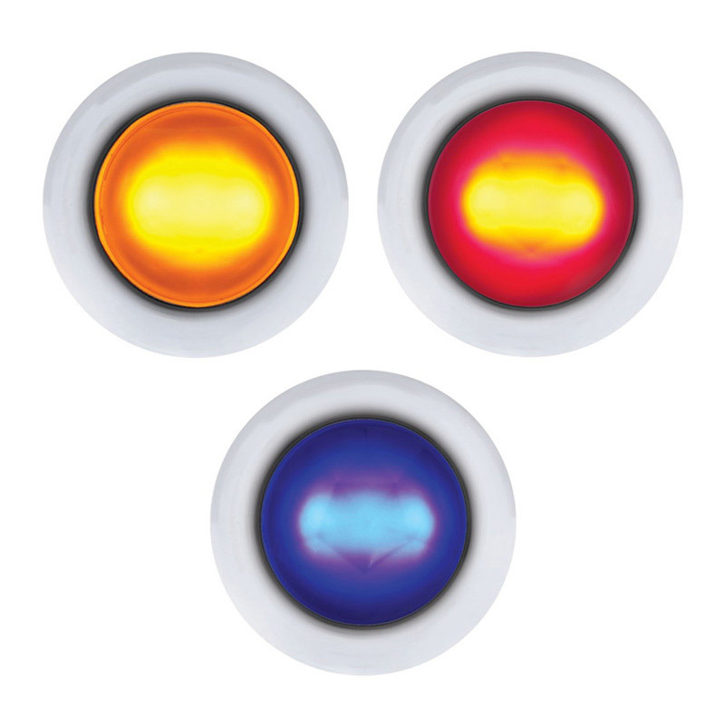 4" Round Dual Function LEDs With Lock Connector - Raney's Truck Parts