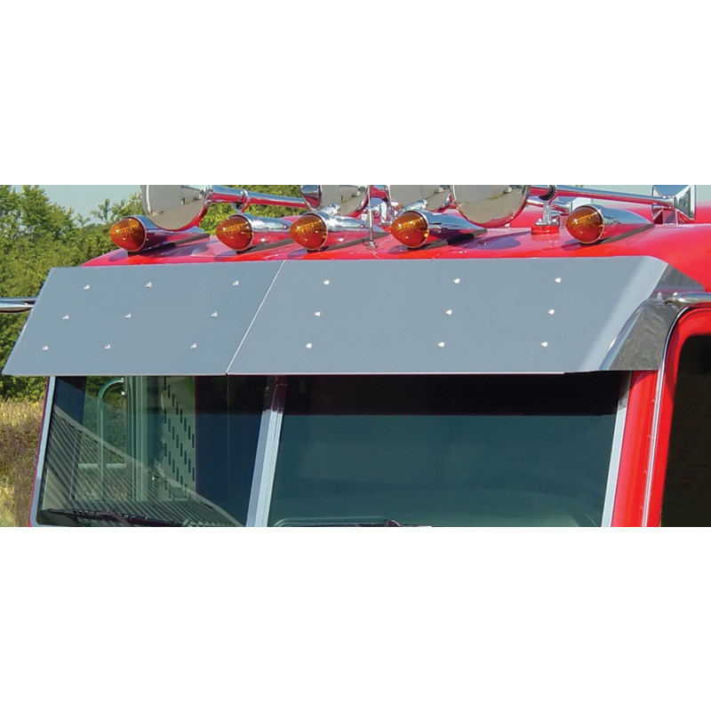 Peterbilt 389 Pride And Class 14" Stainless Steel Drop Visor No ...