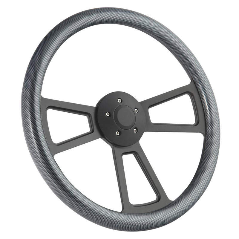 14" Chrome Billet Aluminum 3 Spoke Style Steering Wheel - Raney's Truck ...