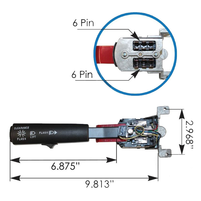 Mack CX Vision CHU CXN CXU GU Turn Signal Multifunction Switch 21750459 ...