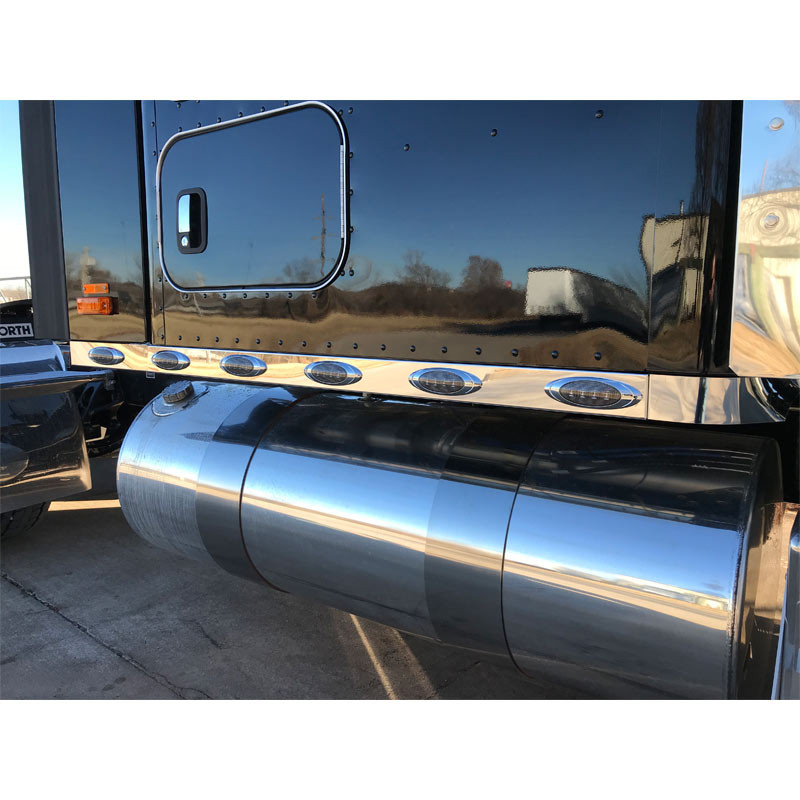 Kenworth T680 T880 Stainless Steel 76" Sleeper Panel With Extension ...