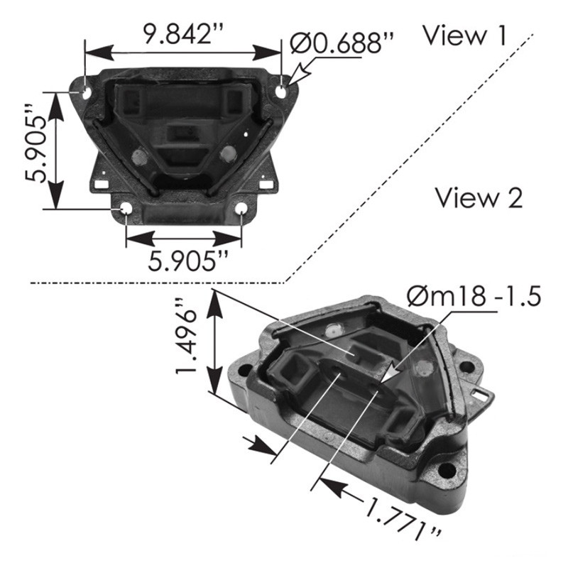 Mack Engine Mount MAK 20499469 - Raney's Truck Parts
