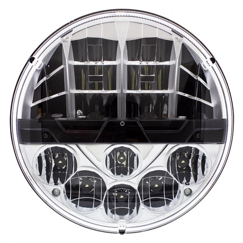 Universal 7" Round LED Projector Headlight With 4 Diodes - Raney's ...