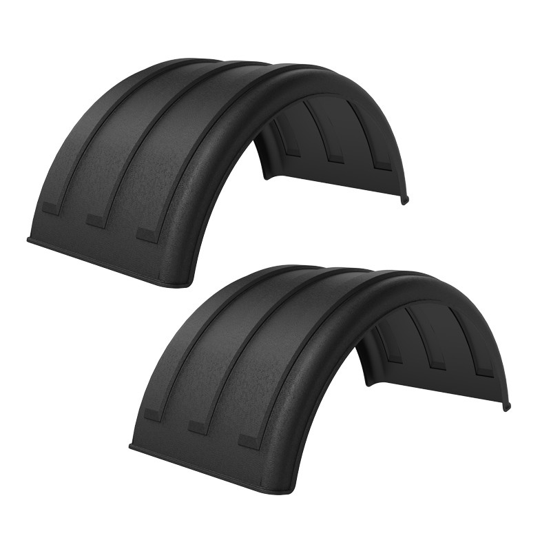 Poly Fenders Black For 19.5" Dual Rear Wheels Single Axle - Raney's ...