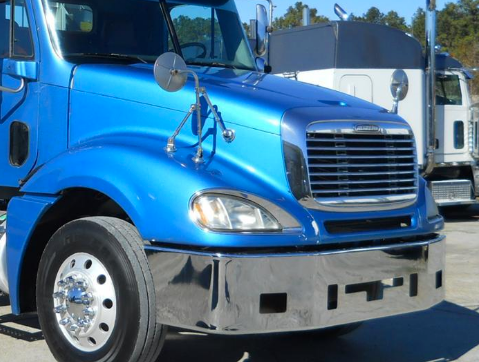 Freightliner Coronado Chrome Plated Bumper 19" to 17" By Valley Chrome ...