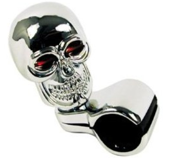 Universal Chrome Skull Steering Wheel Spinner - Raney's Truck Parts
