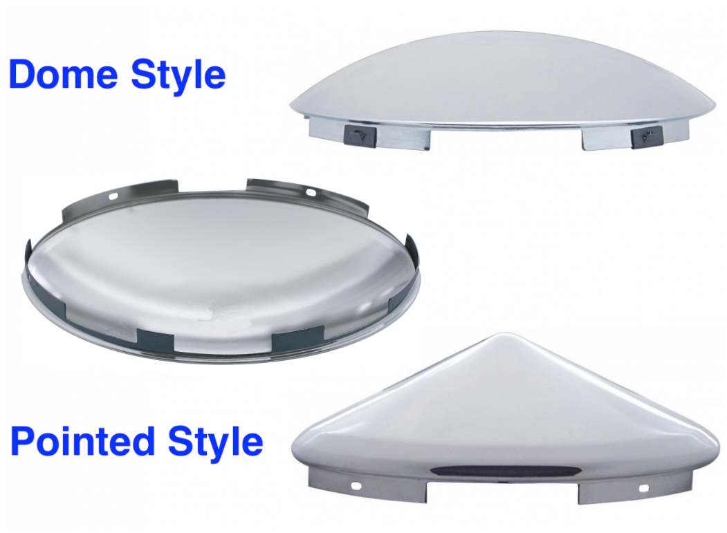Universal Front Hub Cap Chrome and Stainless Steel - Raney's Truck Parts