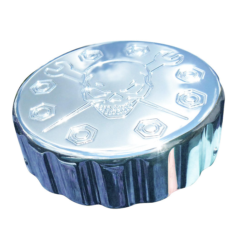 Lifetime Chrome Kenworth Skull Fuel Cap Cover - Raney's Truck Parts