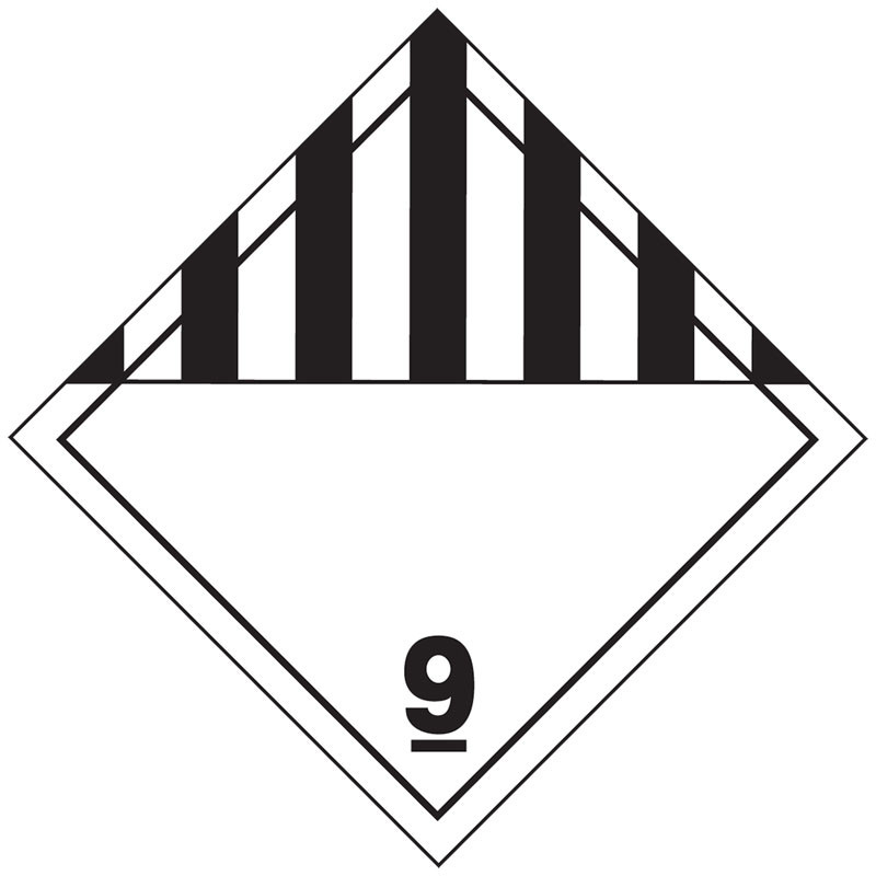 Miscellanous Class 9 Placard Sign Sticker - Raney's Truck Parts