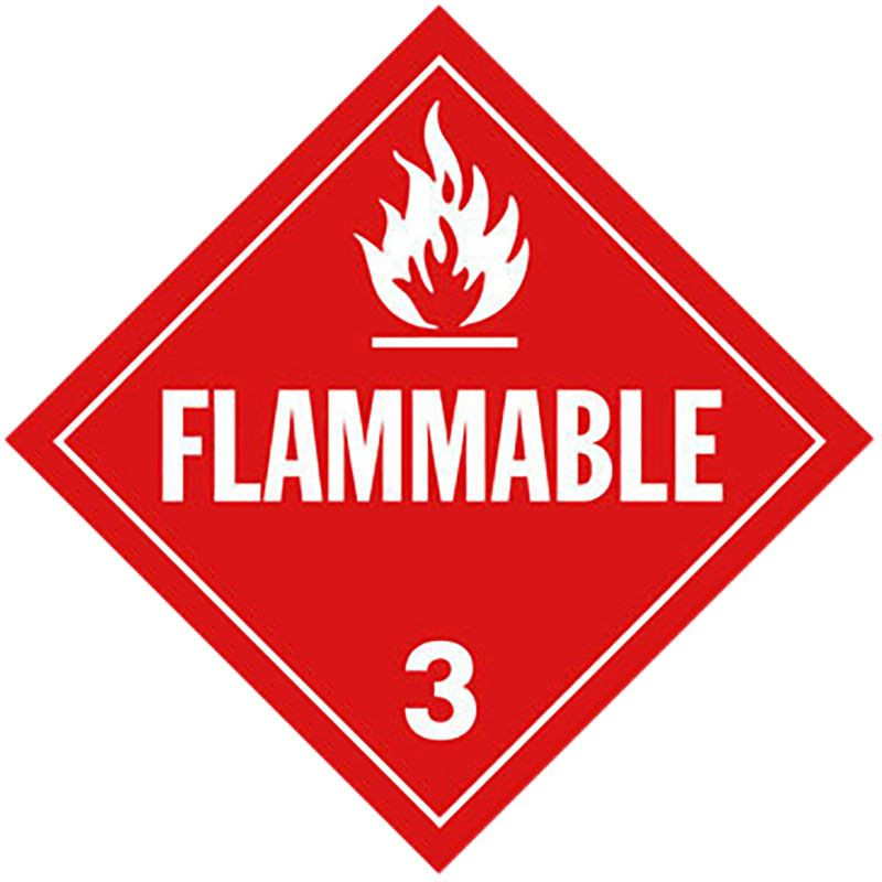 Flammable 3 Sign