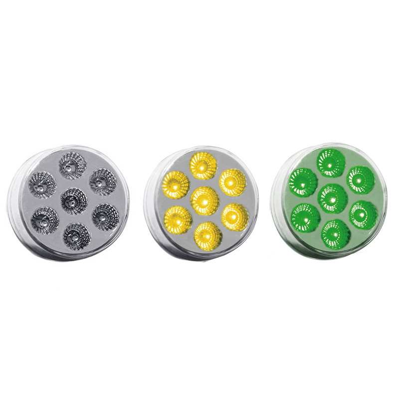 2" Round Dual Revolution Amber & Green LED Marker Light - Raney's Truck ...