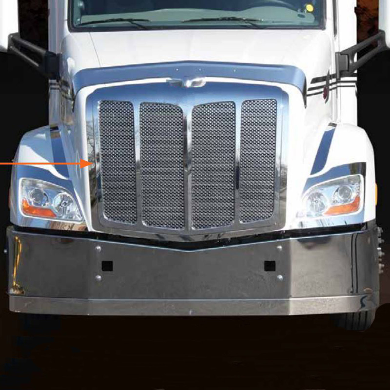 Peterbilt 579 Grill Surround Trim Raney s Truck Parts
