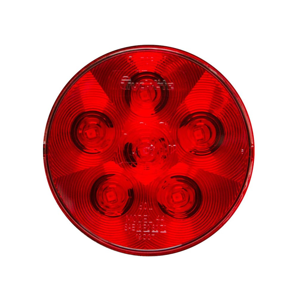 4.5" Round Super 44 Fit 'N Forget Red LED Stop Turn & Tail Light 44302R ...
