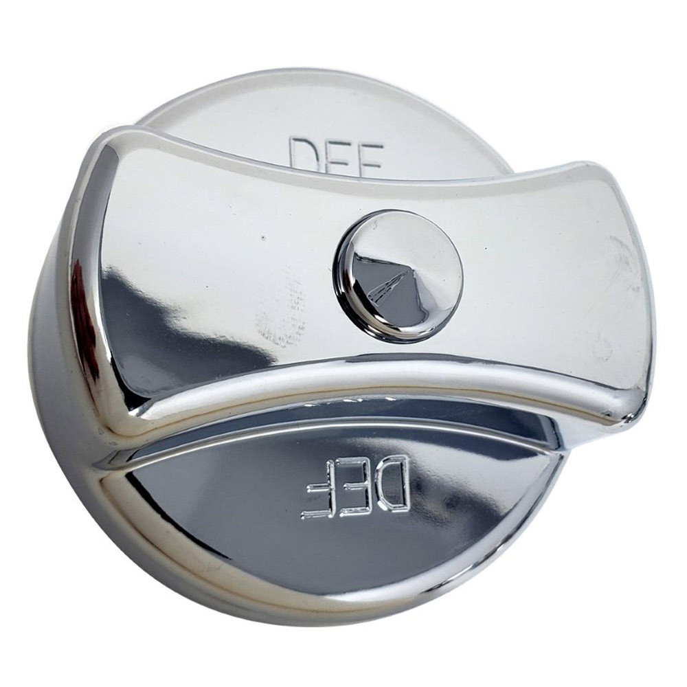 Lifetime Chrome Freightliner DEF Tank Cap Cover - Raney's Truck Parts