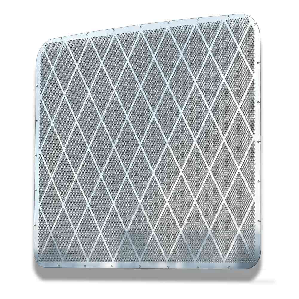 Peterbilt 388 389 Round Hole Punch Grill Insert With Cross Stitch ...