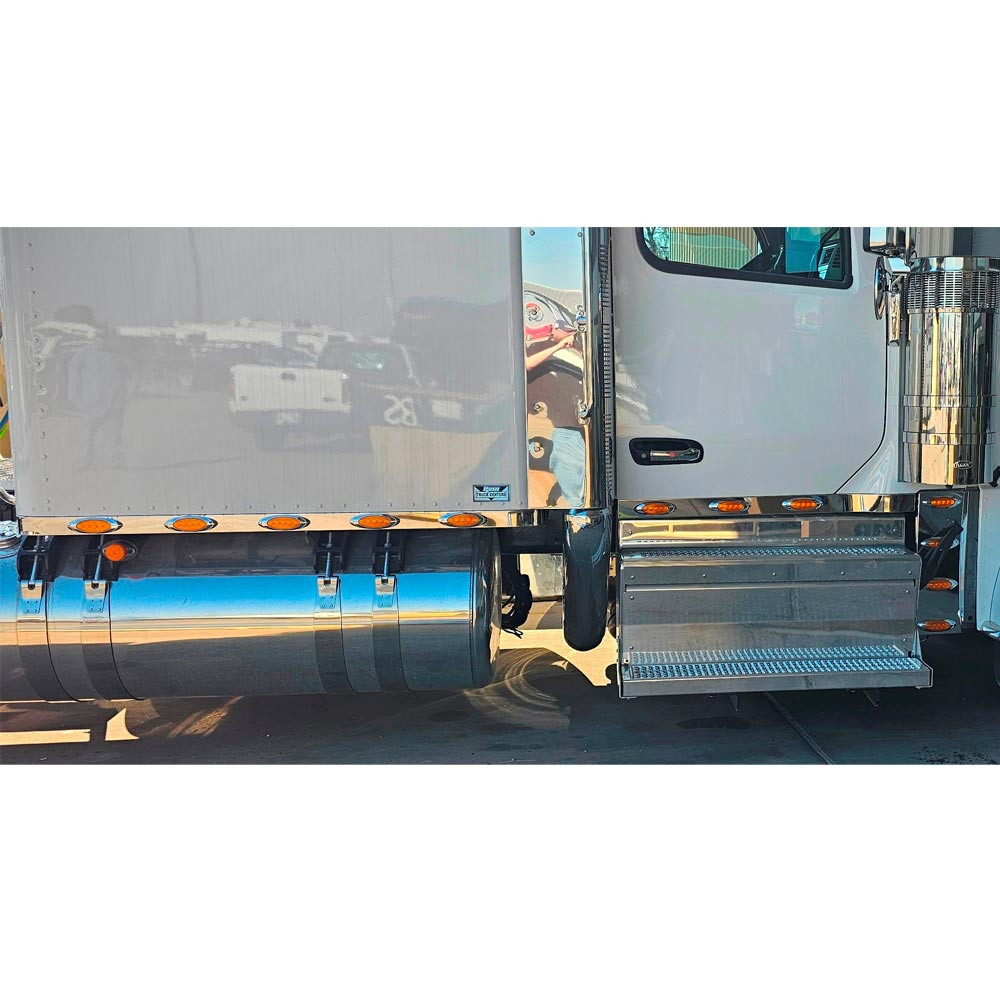 Peterbilt 589 P3 Style LED Stainless Steel Cab Panel Lights - Raney's ...