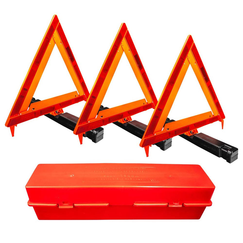 Emergency Warning Triangle Kit with Box | DOT Approved