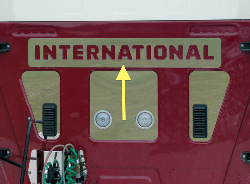 International Letter Surround Trim For ProStar & LoneStar Sleeper By ...