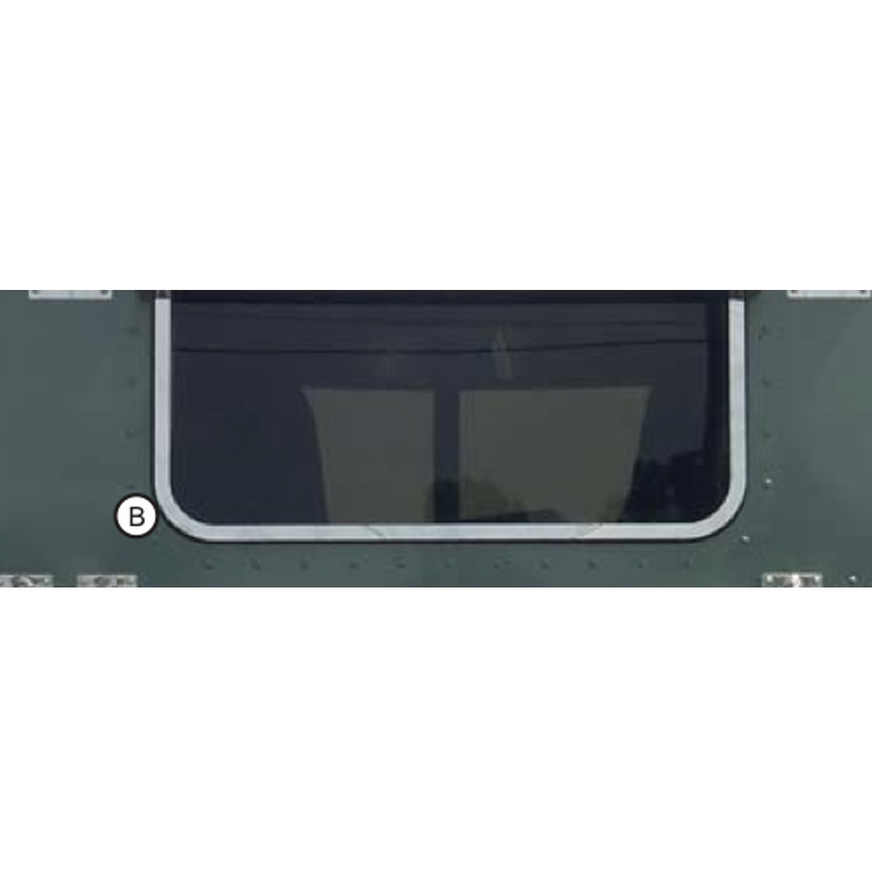 Peterbilt Sleeper/Day Cab Rear Window Trim 37.25" X 20.375" Window By ...