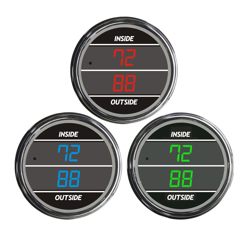 Truck Inside Outside Air Temperature TelTek Gauge - Raney's Truck Parts