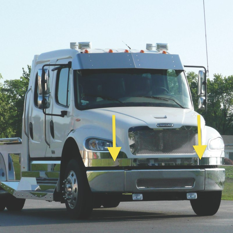 Freightliner Business Class M2 112 SS Bug Deflector 04 & Newer - Raney ...