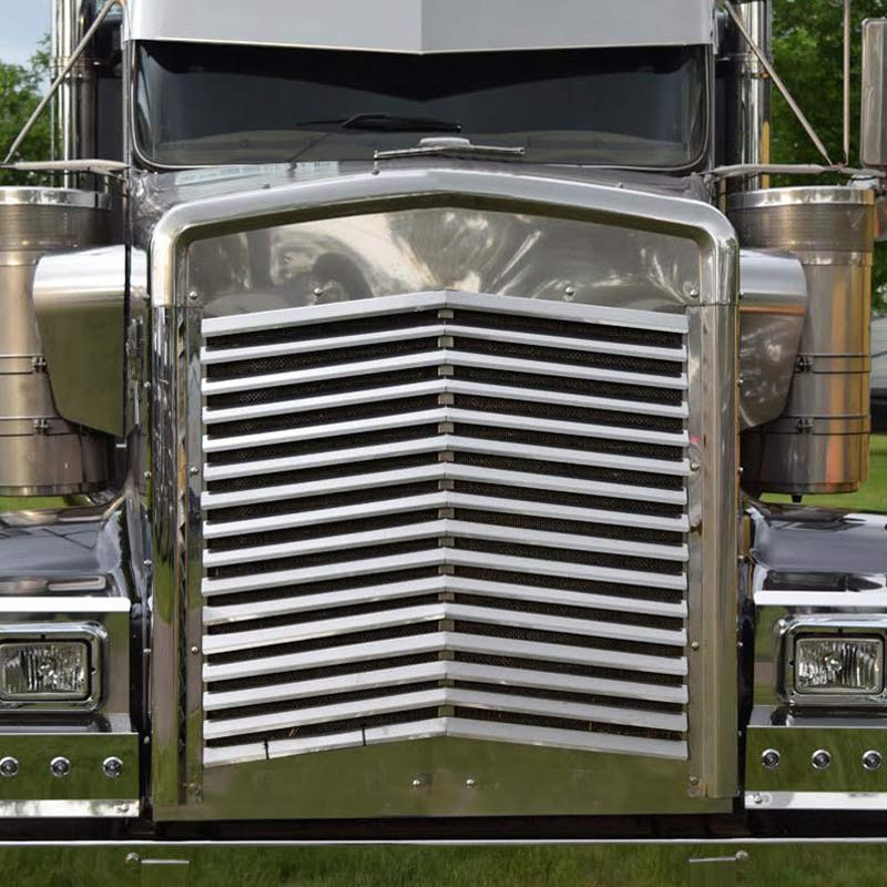 Kenworth W900L Belmor Bug Screen Aluminum w/ Silver Mesh & Protective ...