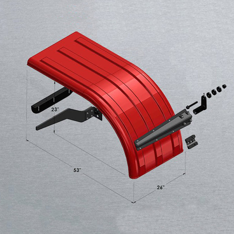 Minimizer 950 Series Chrome Poly Fenders - Raney's Truck Parts
