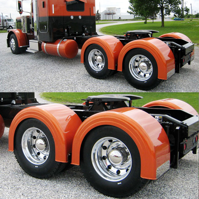 Semi Truck Fiberglass Single Axle Fenders - Set Of 4 - Raney's Truck Parts