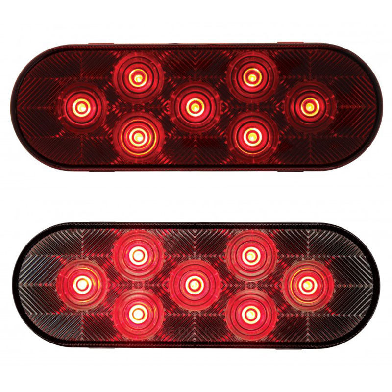 6" Oval Halo Red LED Light - Raney's Truck Parts