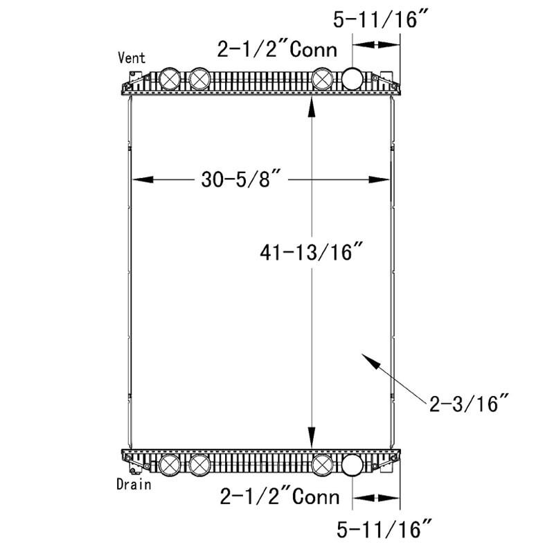 Freightliner Century & Columbia Lower Radiator Pipe A05-16384-001 ...