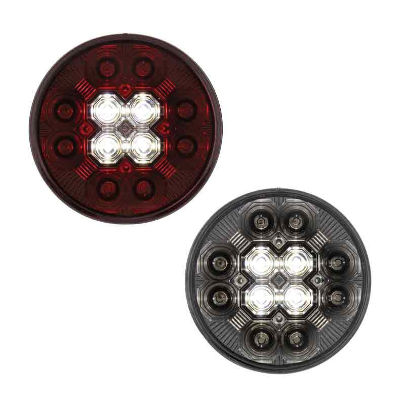 4" Round STT And Back-Up Combo LED Light - Raney's Truck Parts