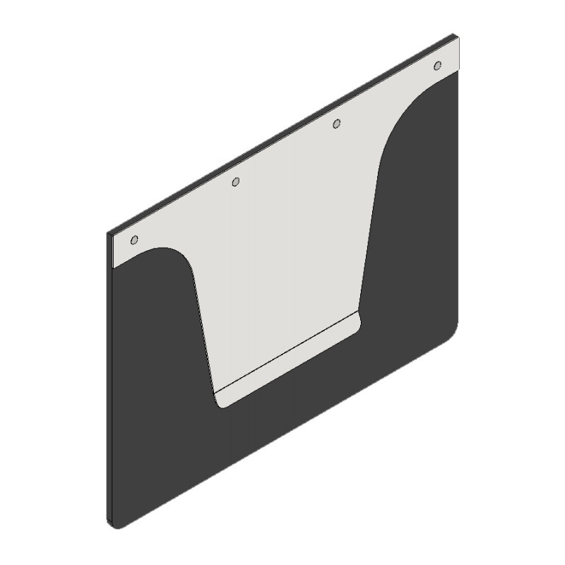 Stainless Steel Mud Flap Anti Sail By Lincoln Chrome - Raney's Truck Parts