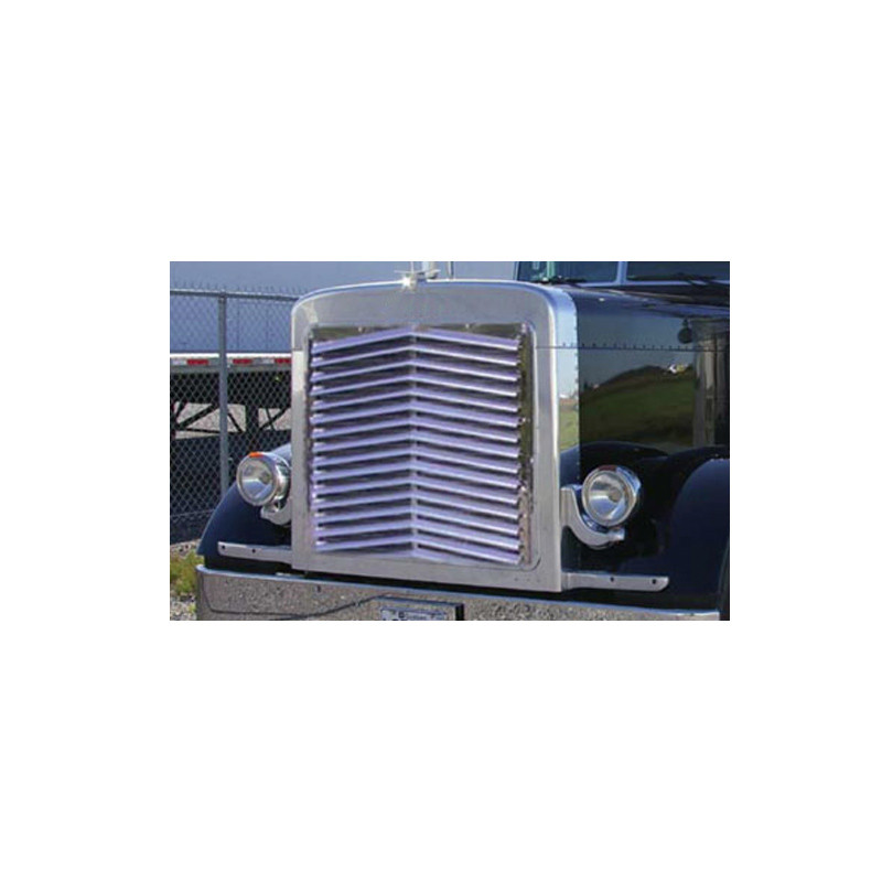 Peterbilt 379 Long Hood Grill with 17 Vertical Bars - Raney's Truck Parts